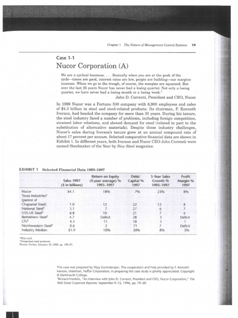 Nucor A Case | PDF
