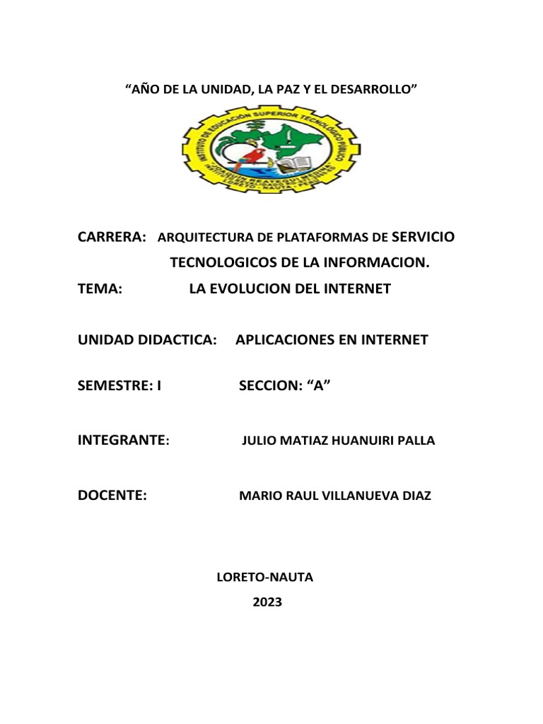 La Evolucion Del Internet ANTES Y DESPUES | PDF | Red mundial ...