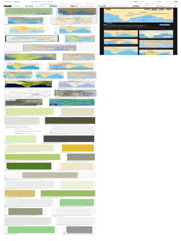Ganges River Location and Maps | PDF | Indus River | Graphic Design