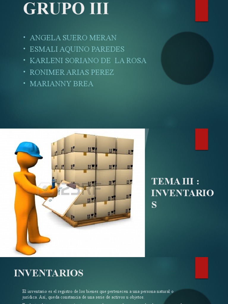 Grupo Iii | PDF | Inventario | Contabilidad
