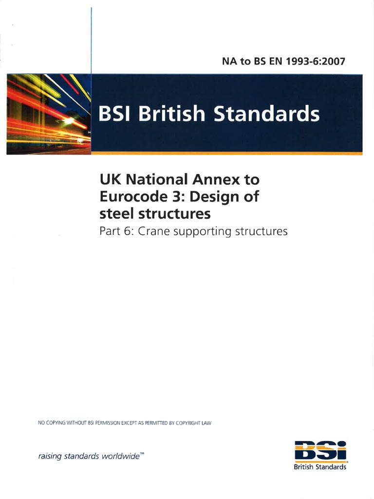 UK National Annex To Eurocode 3 | PDF
