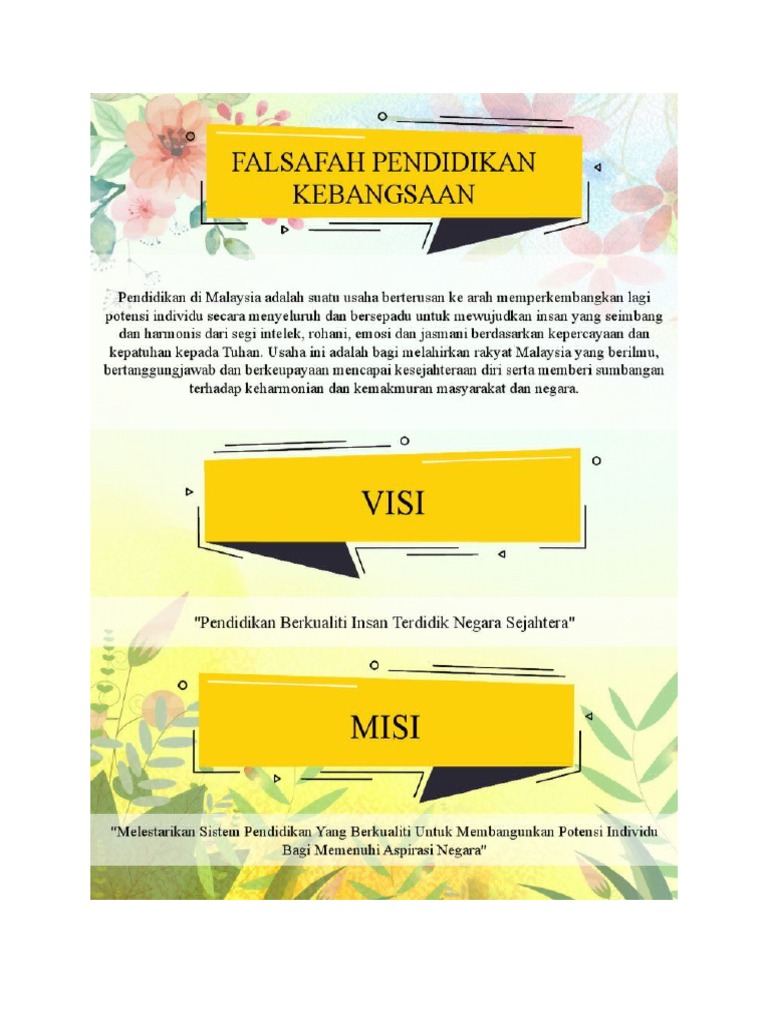 FALSAFAH PENDIDIKAN KEBANGSAAN | PDF