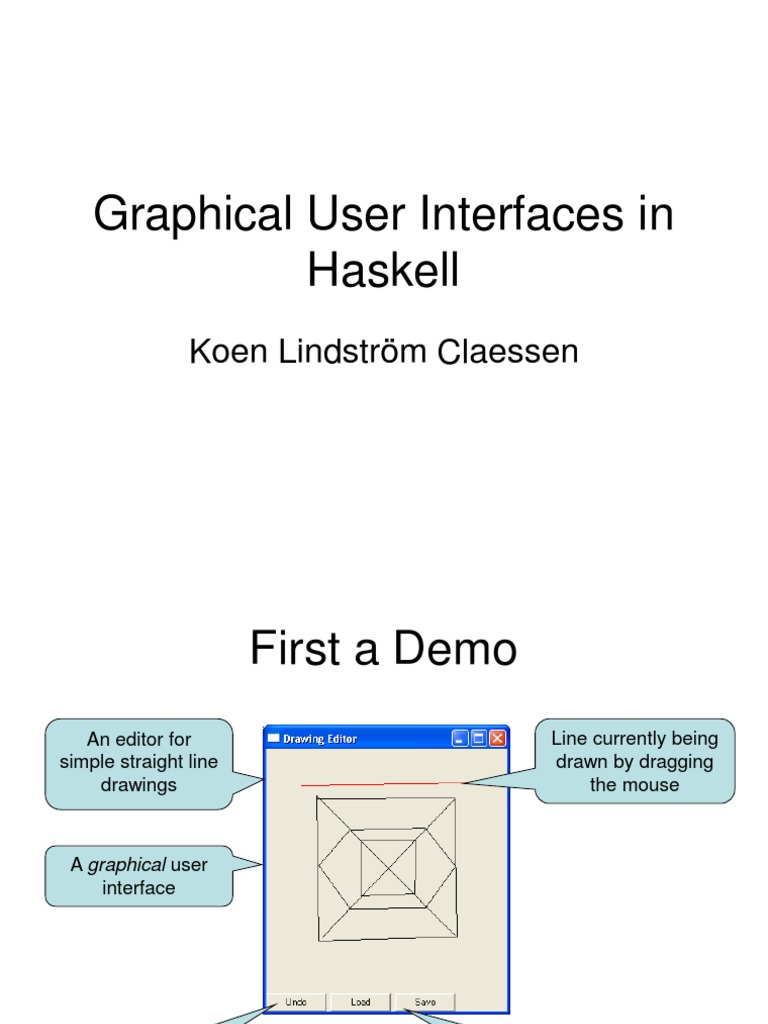 Graphical User Interfaces in Haskell: Koen Lindström Claessen | PDF | Widget (Gui) | Graphical ...
