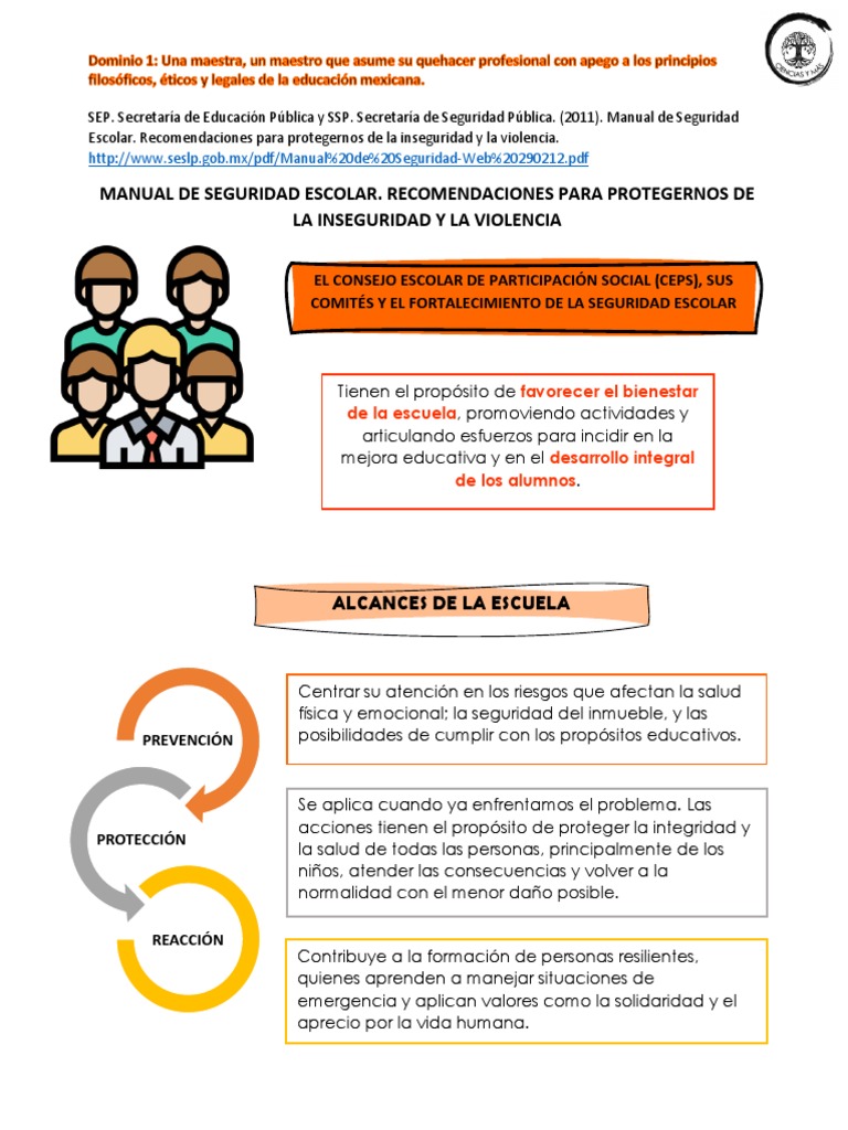 Manual De Seguridad Escolar Pdf Valores Policía