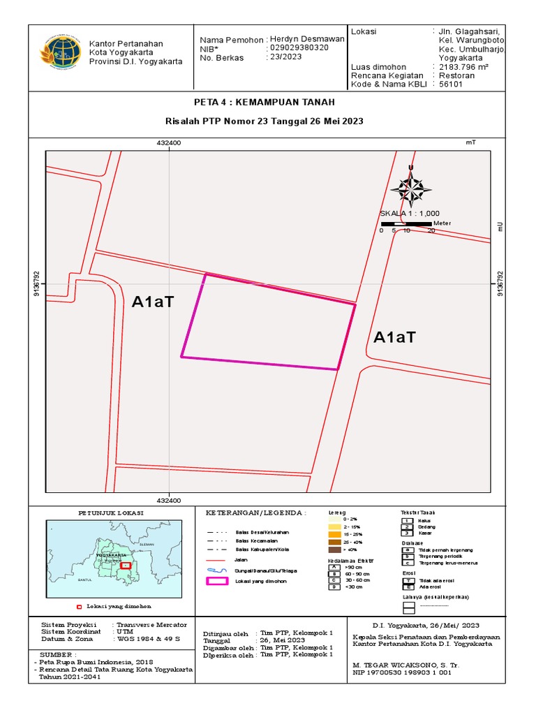 Peta 4 Kel 1. Kemampuan Tanah | PDF