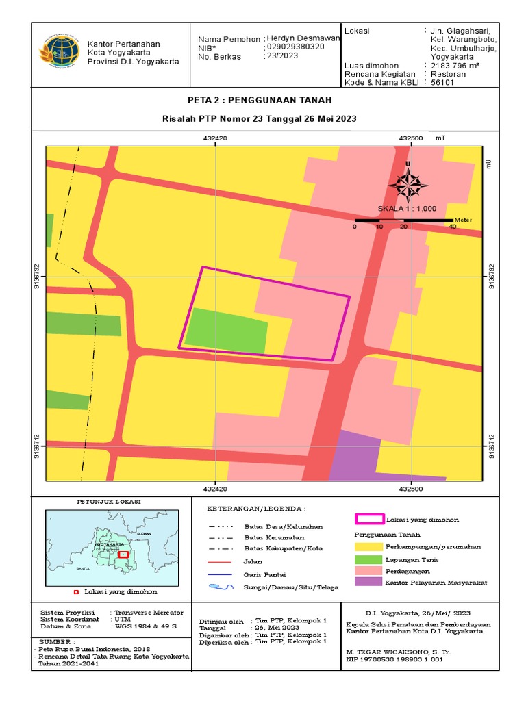 Peta 2 Kel 1. Penggunaan Tanah | PDF
