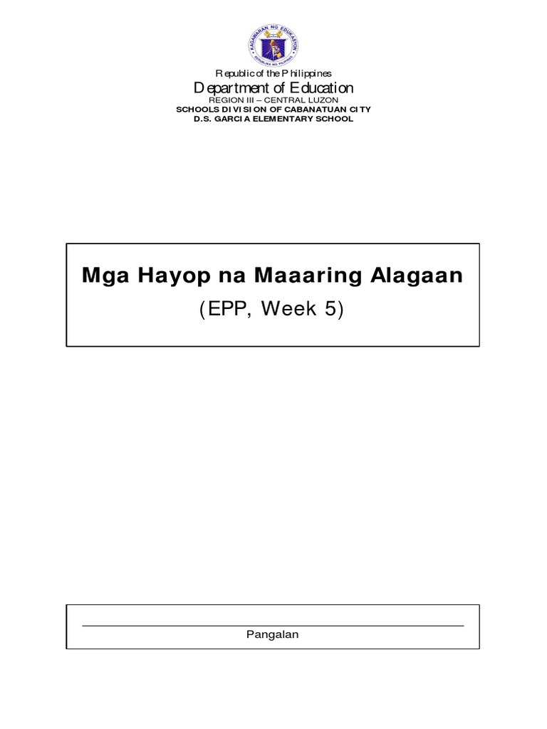 LAS EPP Week5 | PDF