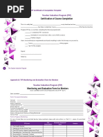 Monitoring and Evaluation Form For Mentors: Teacher Induction Program (TIP) | PDF | Mentorship ...