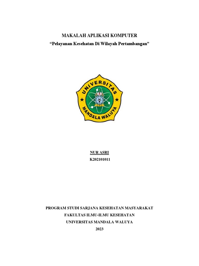Makalah Aplikasi Komputer Asri | PDF