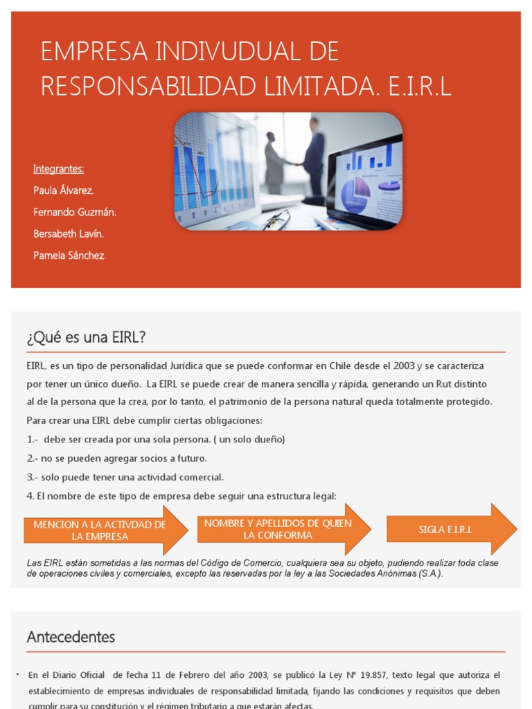 Guía Completa sobre EIRL en Chile | PDF | Business | Justicia