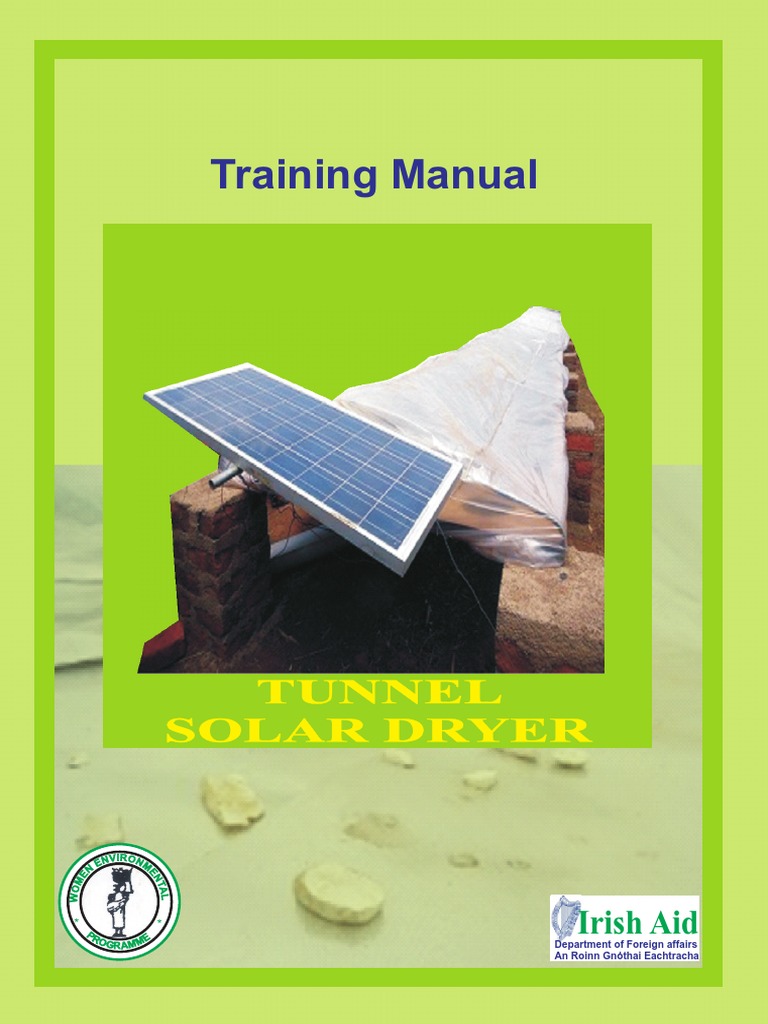 Training Manual On Solar Dryer | PDF