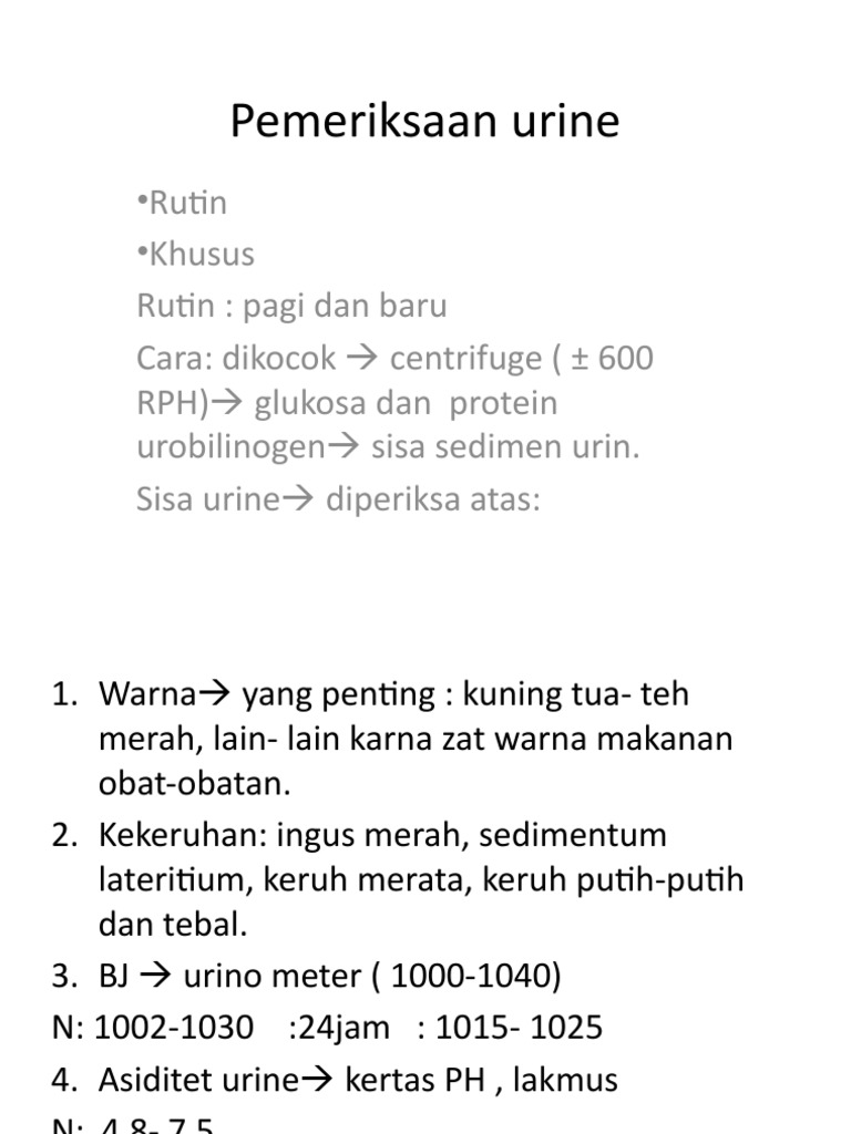 Praktikum (2) Pemeriksaan Urine | PDF
