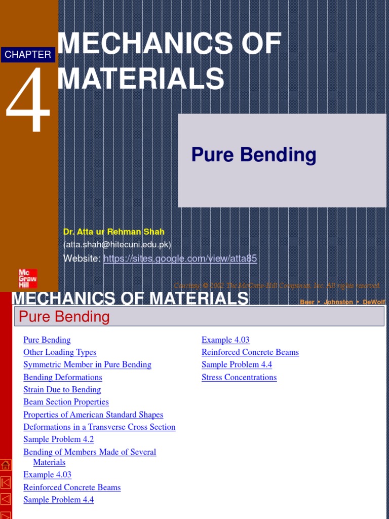 4 Pure Bending | PDF | Bending | Beam (Structure)