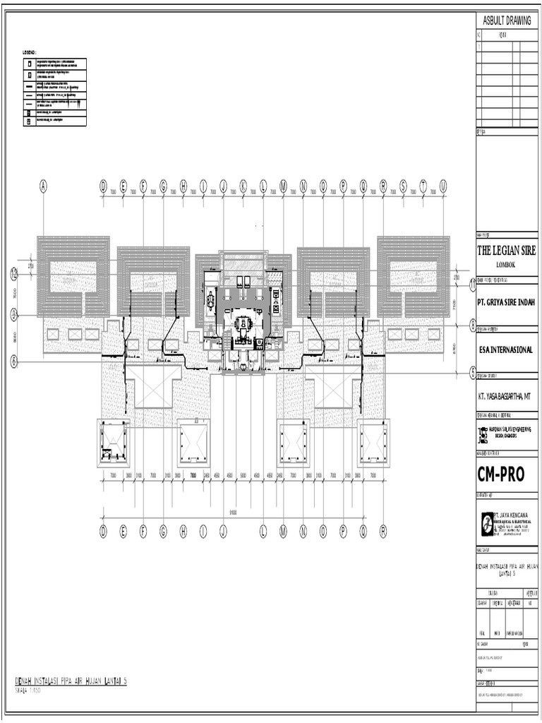 DENAH INSTALASI PIPA AIR HUJAN LANTAI 5 R1- (260922) | PDF