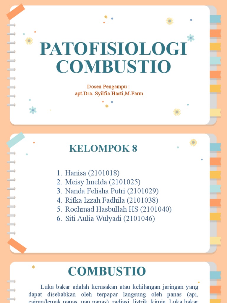 Combustio Patofisiologi 8 | PDF | Pengembangan Diri | Kesehatan Holistik
