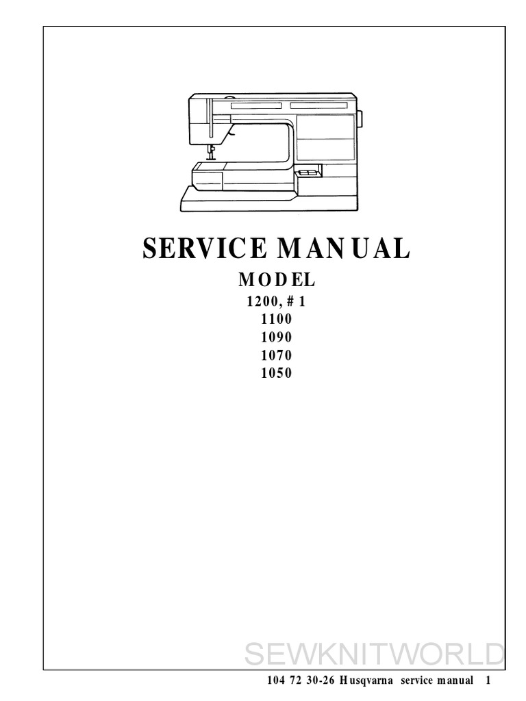 Husqvarna Viking 1200 | PDF | Sewing Machine | Electric Motor