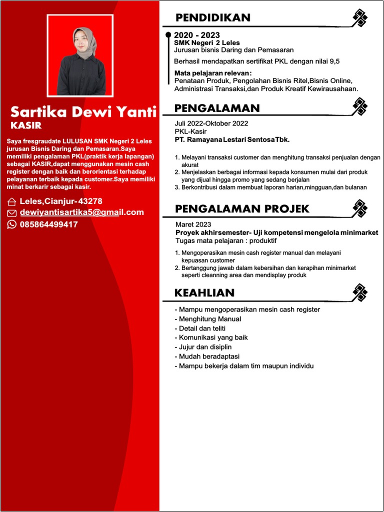 CV Sartika 1 | PDF | Karier & Perkembangan | Pengelolaan Keuangan & Uang