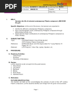 Q1 COT LESSON PLAN FOR MAPEH 10 PHYSICAL EDUCATION (Active Recreation Sports) by Teacher Eugene ...