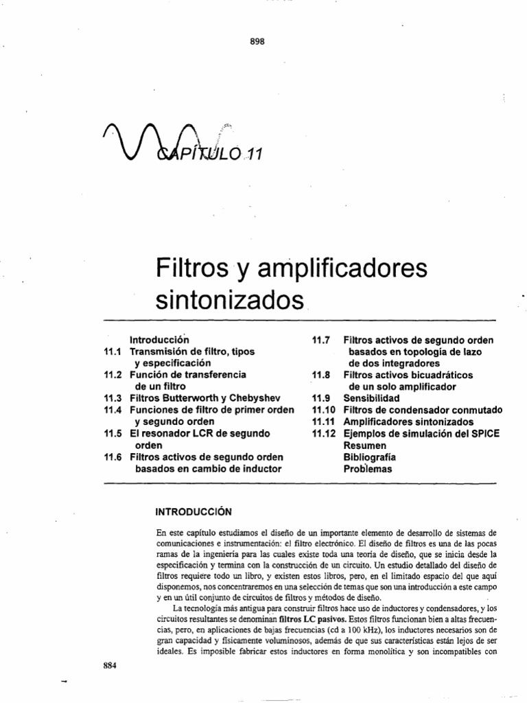 CAP11 Sedra Smith FILTROS | PDF