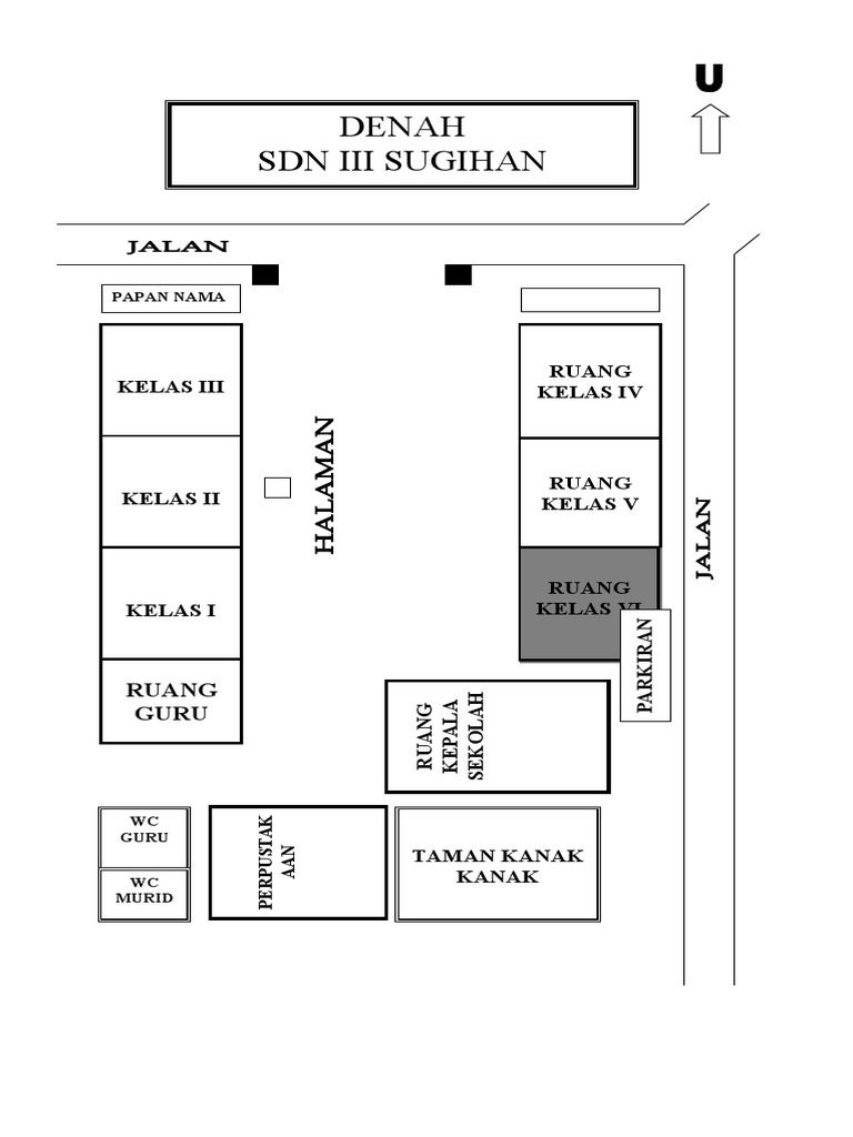 Denah Sekolah SDN 3 09 | PDF