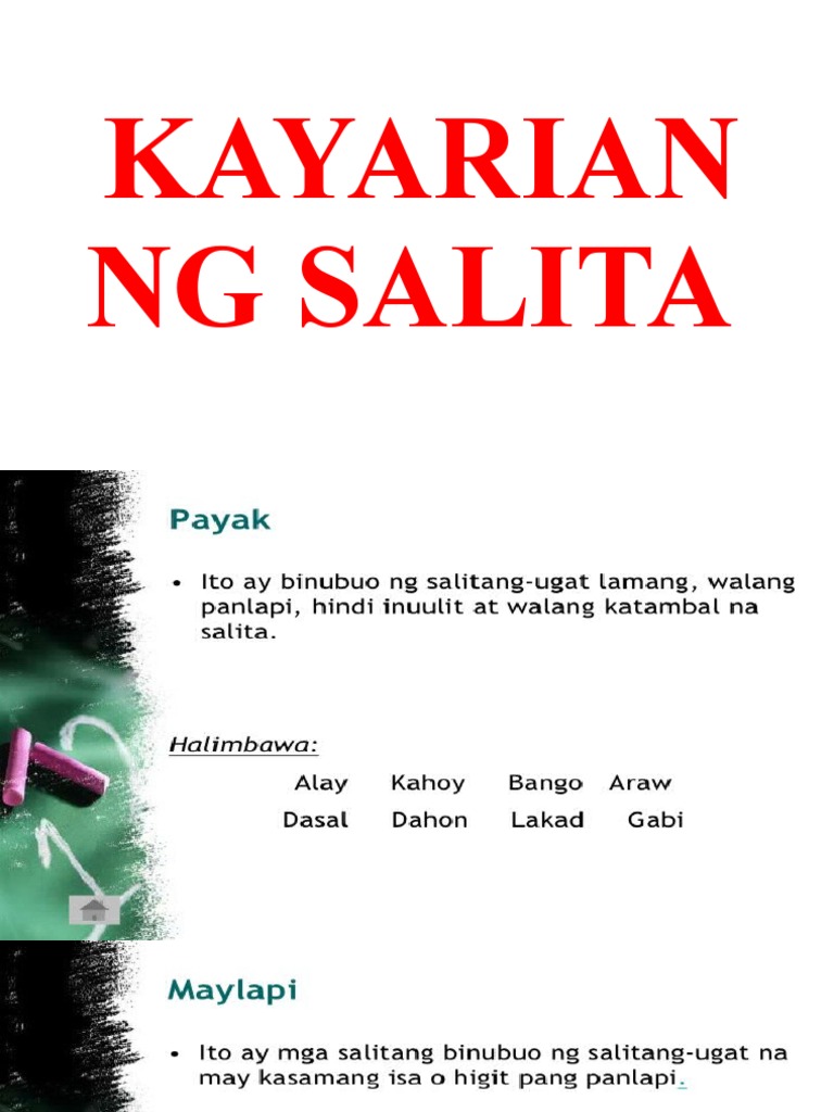 Kayarian NG Salita | PDF