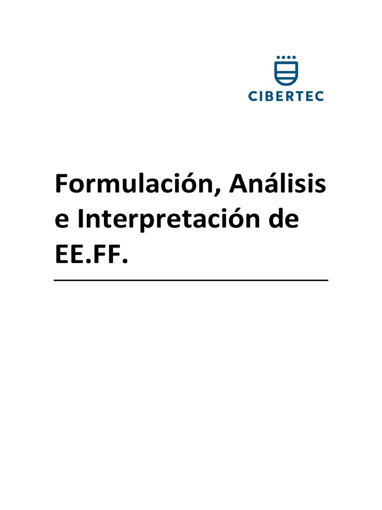 Manual 2022 06 Formulacion, Analisis e Interpretacion de EEFF (2345) WS ...