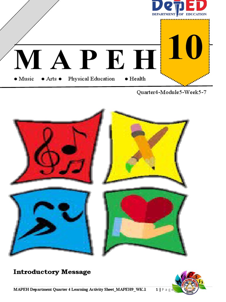 Grade 9 MAPEH Learning Module | PDF | Art