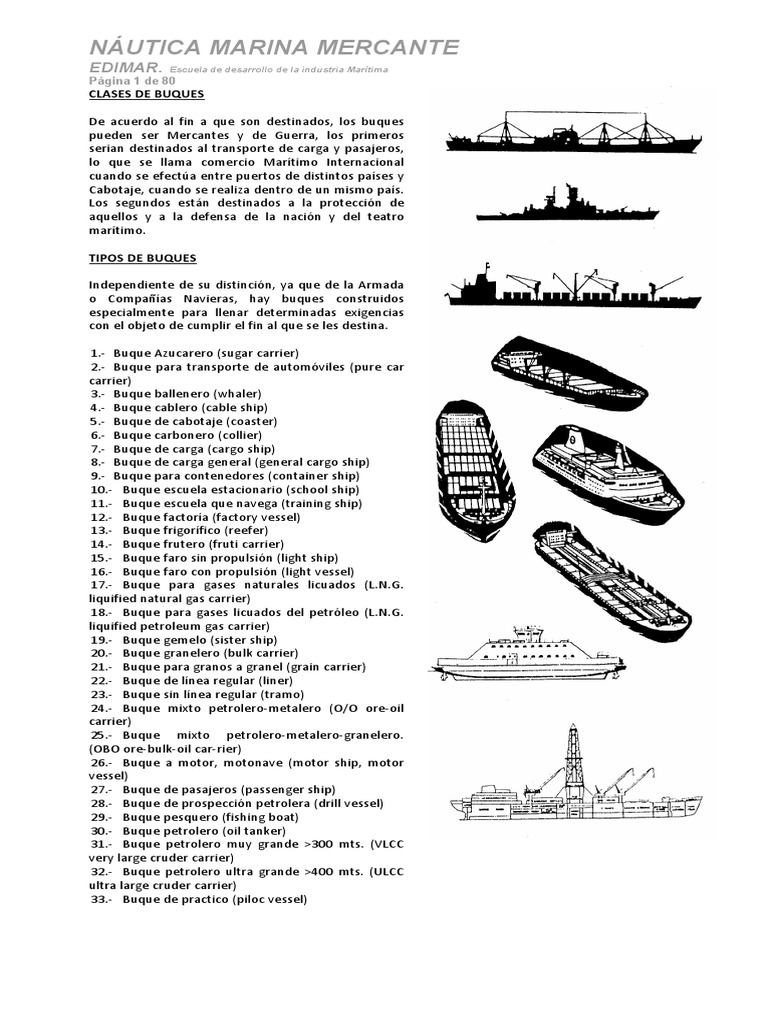 Nautica Marina Mercante Con Imagen | PDF | Tornillo | Hélice