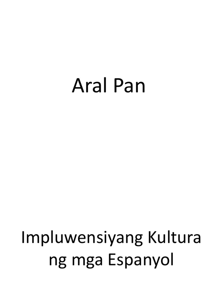 Aral Pan El2 | PDF