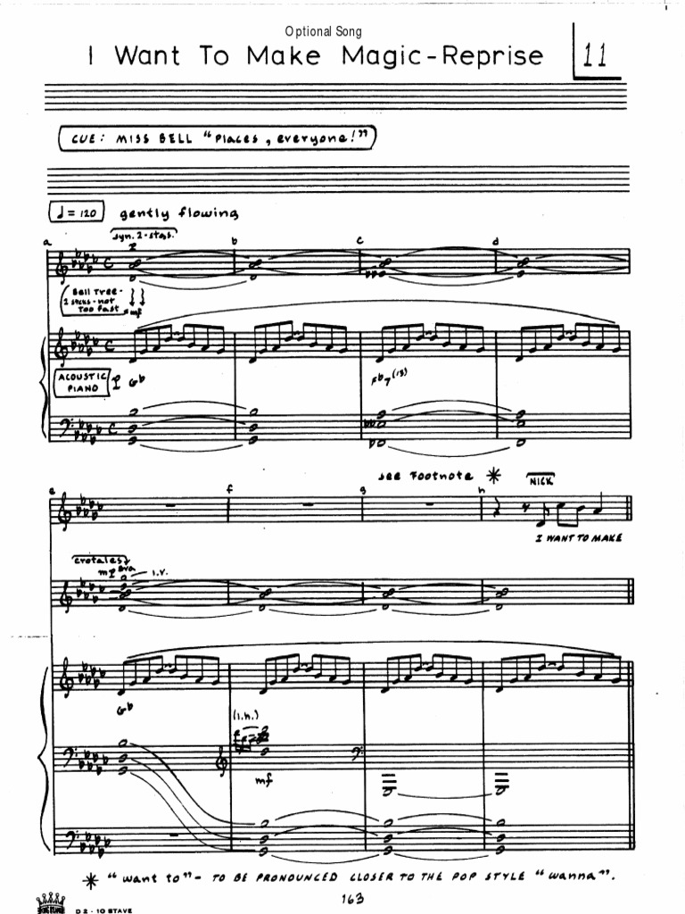 Fame The Musical Conductors Score | PDF