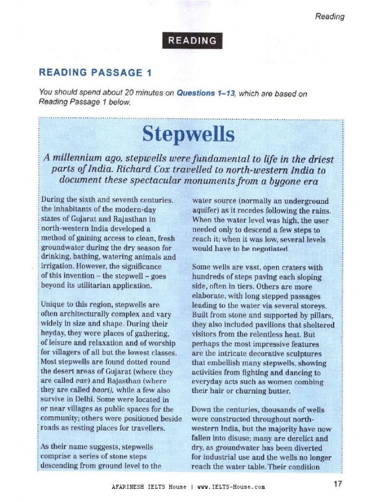 Ielts Reading Test | PDF