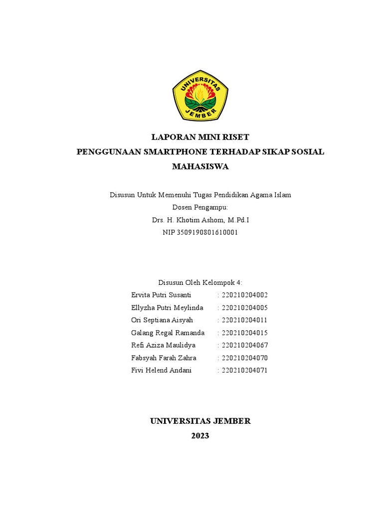 Mini Riset Pai Kel. 4 | PDF | Karier & Perkembangan
