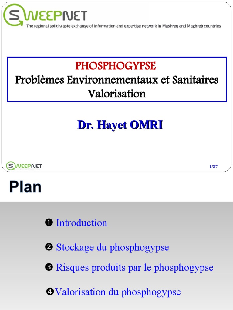 Phosphogypse : Enjeux et Valorisation | PDF