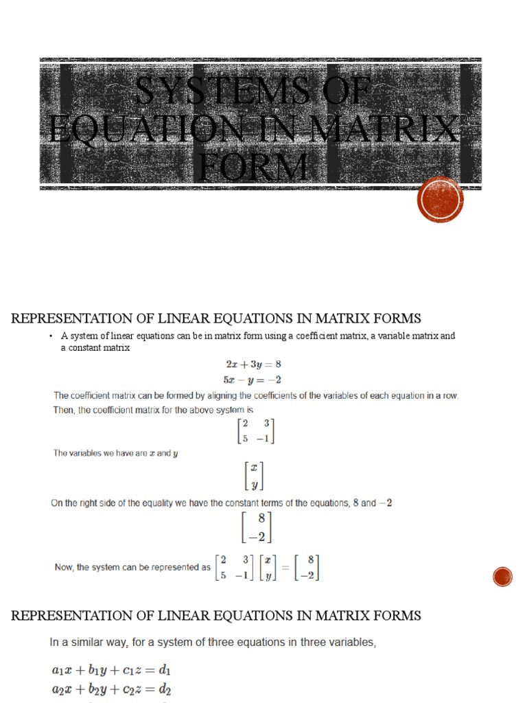 Module 4a | PDF | System Of Linear Equations | Numerical Analysis
