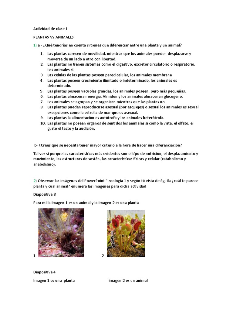 Biología de los animales 3 | PDF | Plantas | Biología Celular)