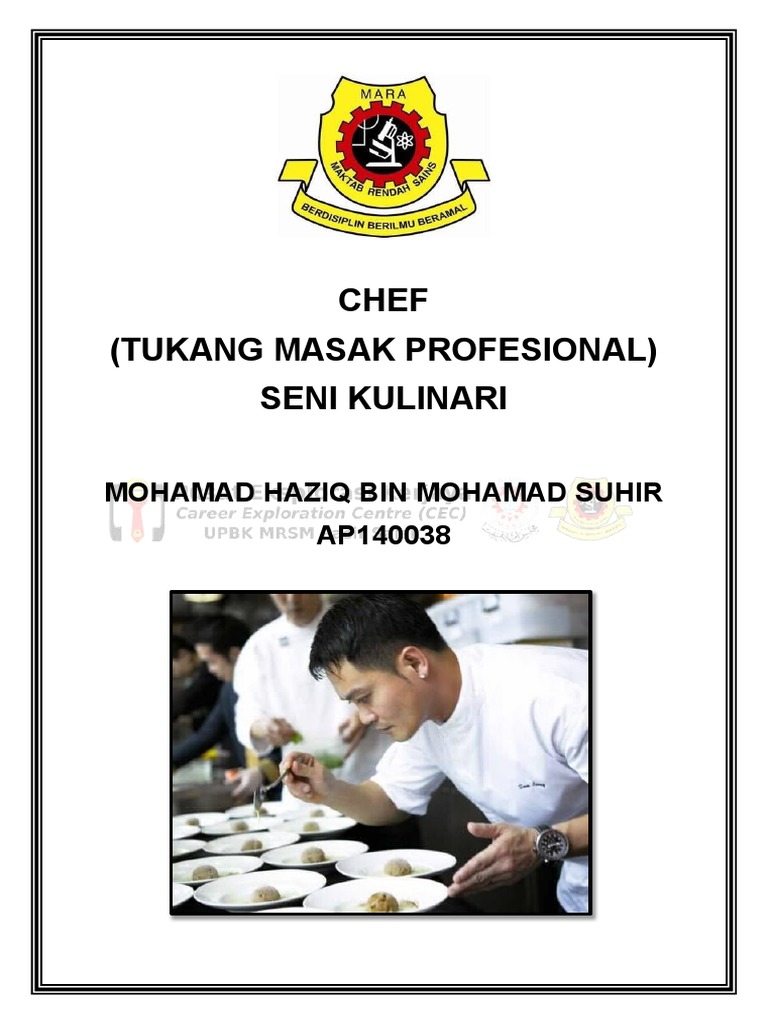 Chef (Tukang Masak Profesional) | PDF