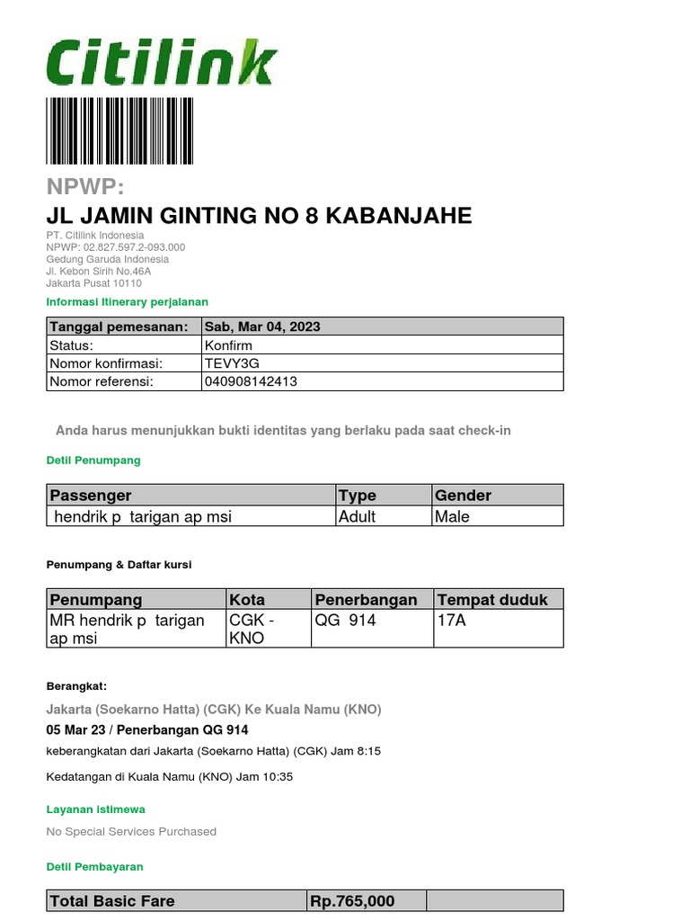 Hendrik CGK Kno | PDF