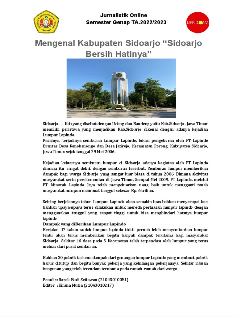 Kabupaten Sidoarjo | PDF
