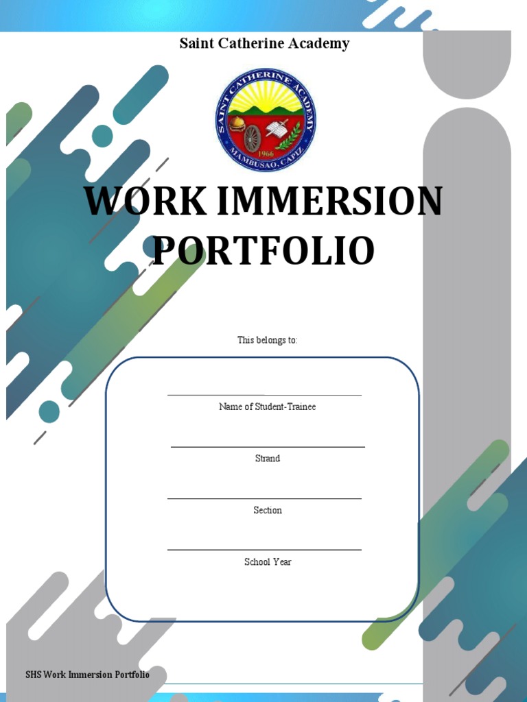 Saint Catherine Academy WORK IMMERSION | PDF | Learning | Curriculum