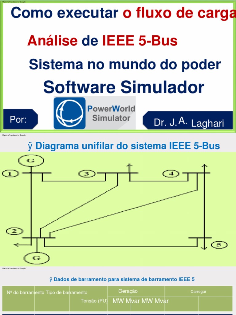 Análise do Fluxo de Carga no IEEE 5-Bus | PDF | Ciências e Matemática