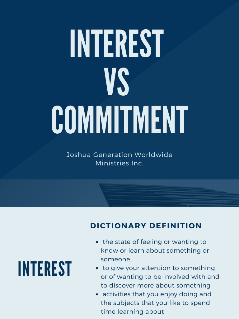 Interest vs. Commitment 1 | PDF | Jesus | Abrahamic Religions