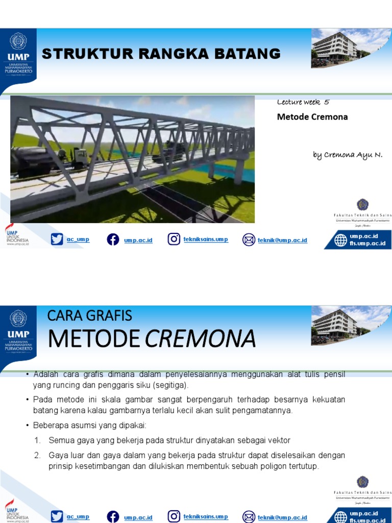 Metode Cremona: Cara Grafis Rangka Batang | PDF