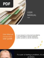 Types of Manuals: 1-User Manual | PDF | Troubleshooting | Business