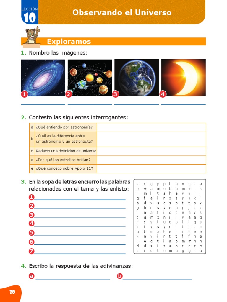 4to CC NN RESOLVER Lec 10 Observando El Universo | PDF | Universo | Astronomía