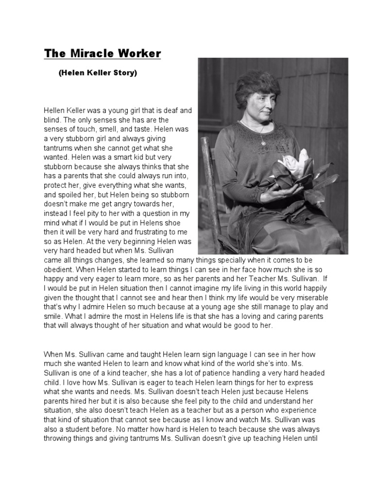 The Miracle Worker | PDF