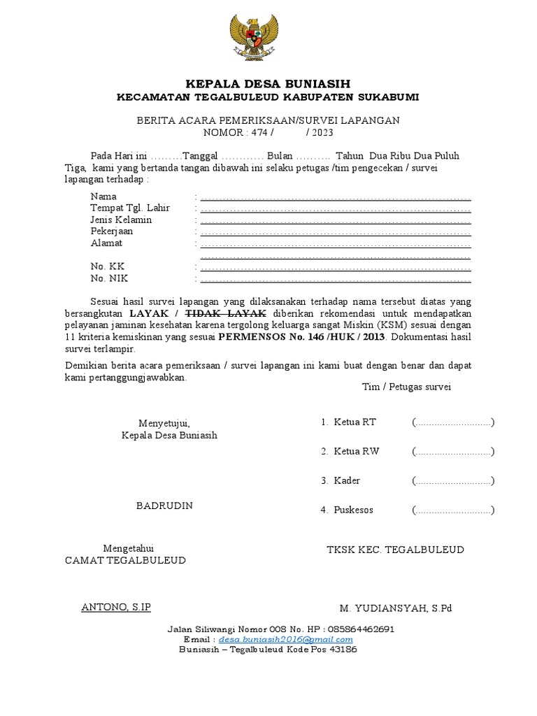 Ba Survey Lapangan Warung Baznas | PDF