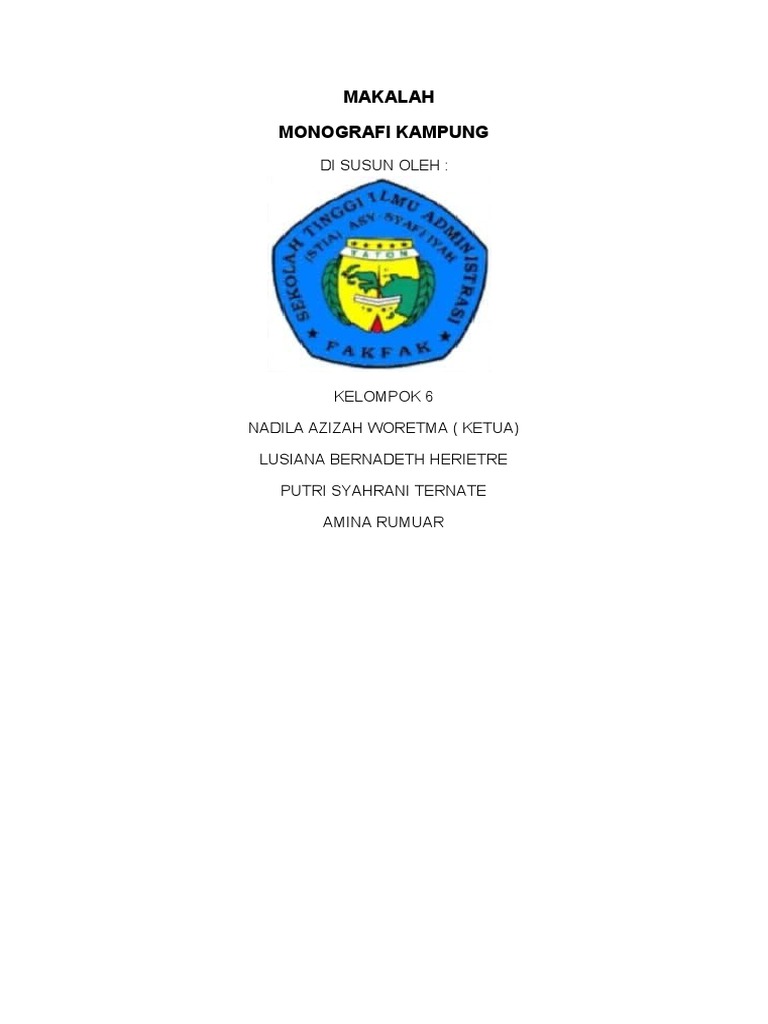 Monografi Desa: Pengertian dan Manfaat | PDF