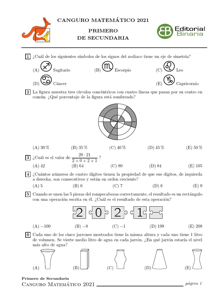 Canguro2021 1S | PDF