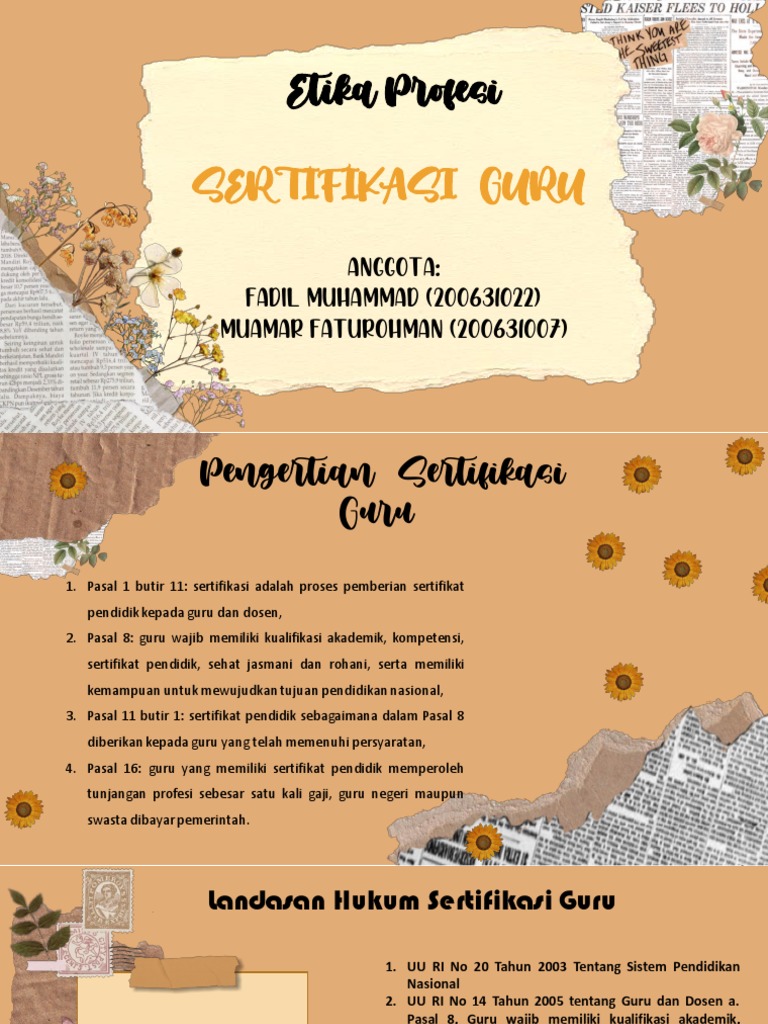 Sertifikasi Guru | PDF