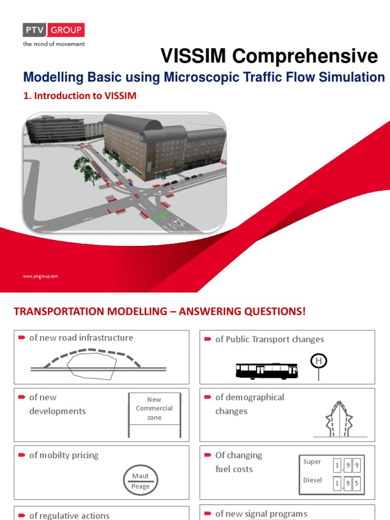 Vissim Training - 1. Introduction | PDF | Computer Network | Simulation